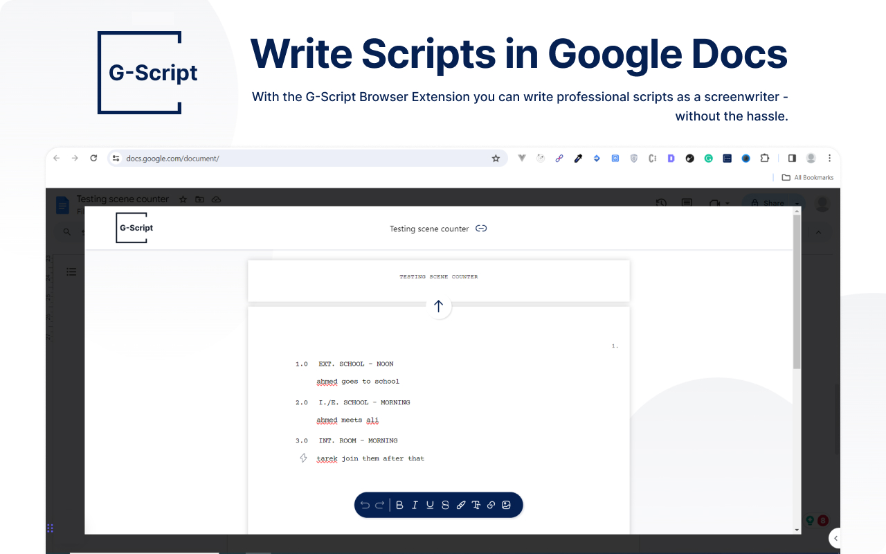 Script template google docs: The best way to script formatting | G-Script